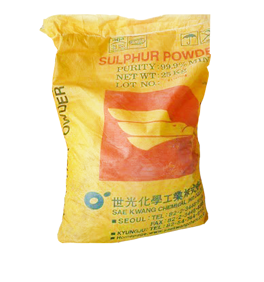 Sulfur S 99%, Trung Quốc, 25kg/bao